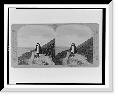 Historic Framed Print, A little colleen of the West Coast . Ireland, 17 ...