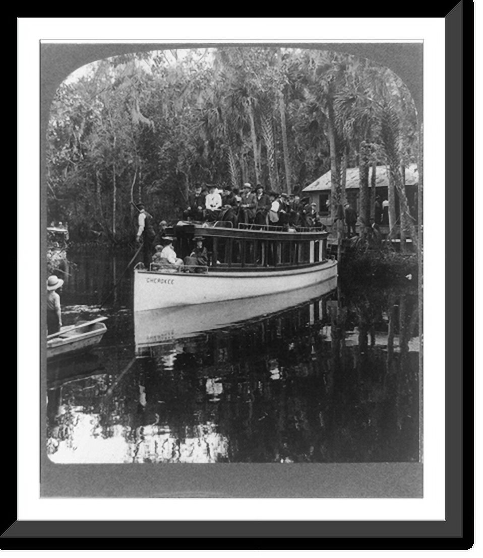 Historic Framed Print, A merry party of pleasure explorers. at the last ...