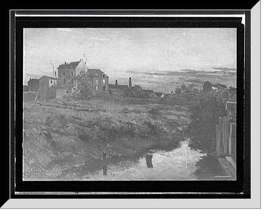 Historic Framed Print, [A suburb of Antwerp], 17-7/8" x 21-7/8 ...