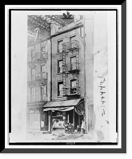 Historic Framed Print, [A view of the building, at 174 South Street on ...