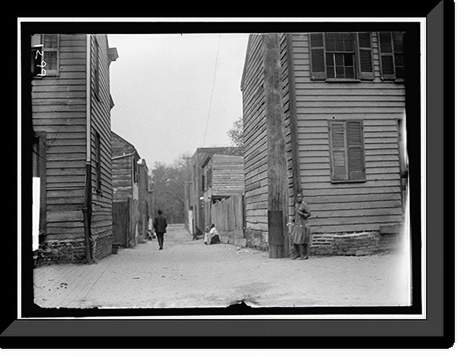 Historic Framed Print, ALLEY CLEARANCE. SLUM VIEWS - 3, 17-7/8" x 21-7/ ...