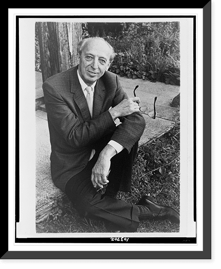 Historic Framed Print, [Aaron Copland, full-length portrait, seated ...