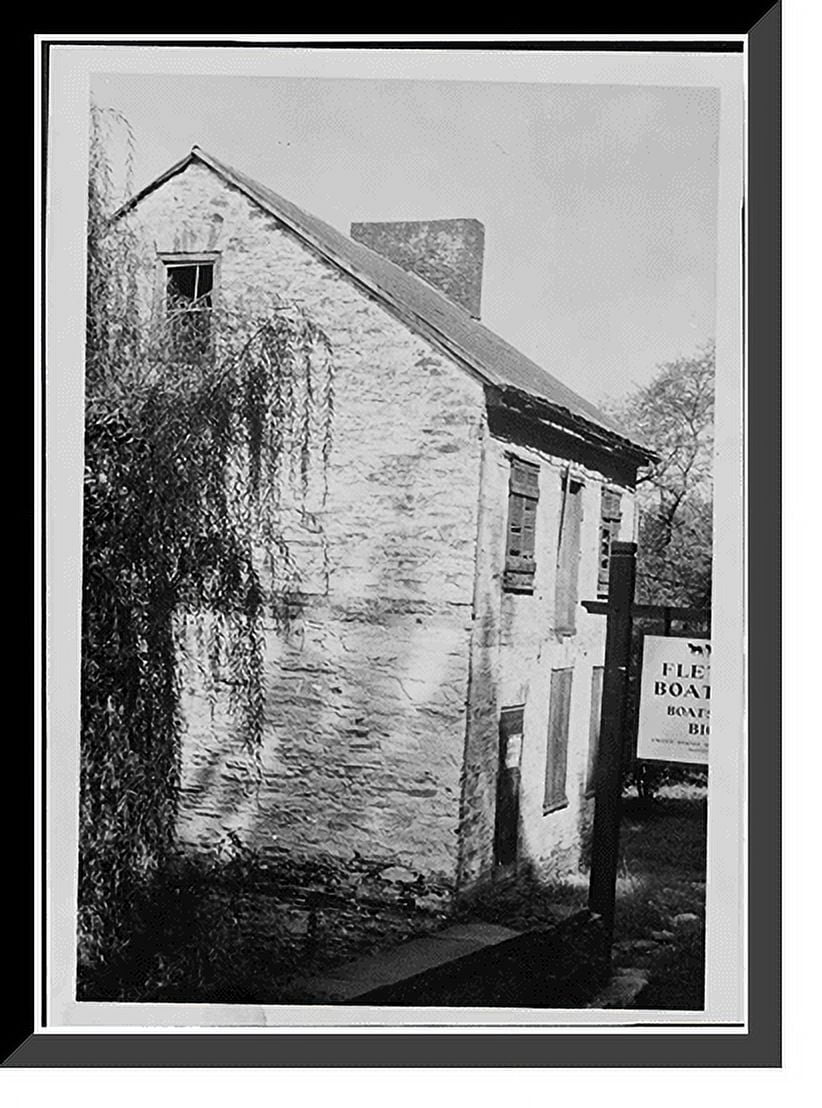 Historic Framed Print, Abner Cloud House, Intersection of Canal Road ...