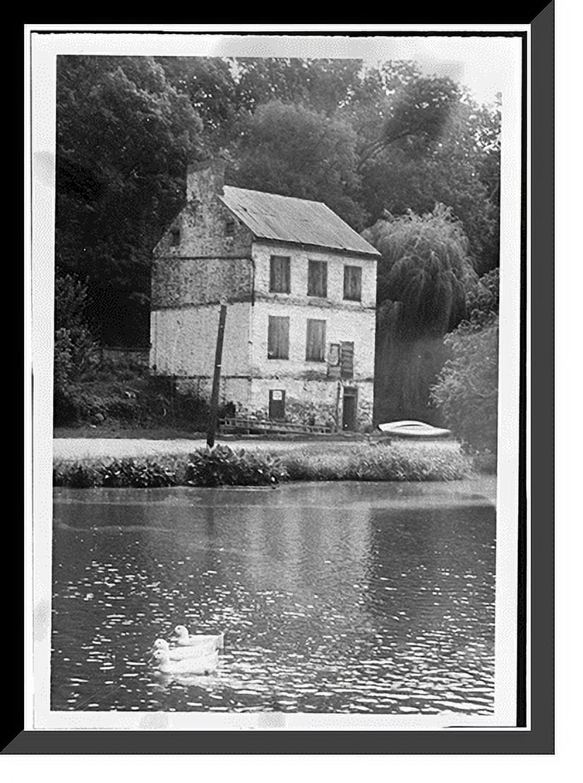 Historic Framed Print, Abner Cloud House, Intersection of Canal Road ...