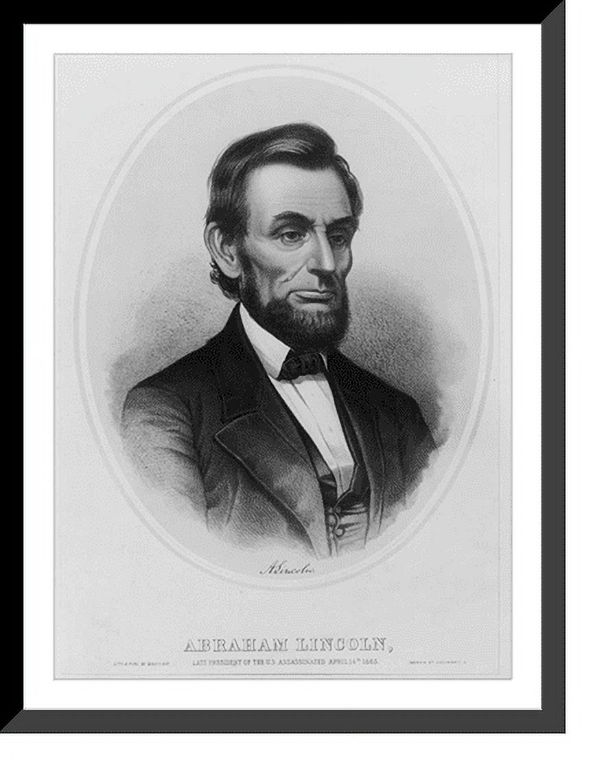 Historic Framed Print, Abraham Lincoln, late President of the U.S ...