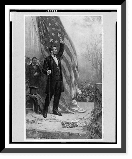 Historic Framed Print, [Abraham Lincoln, standing, full-length, facing ...