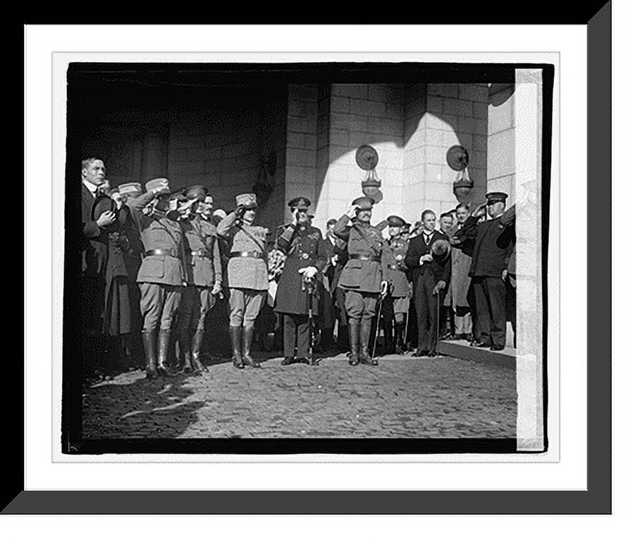 Historic Framed Print, [Admil. Kato & Maj. Gen'l. K. Tanaka and group ...