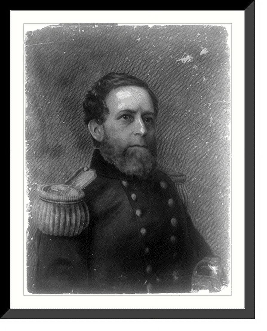 Historic Framed Print, [Admiral Andrew H. Foote, head-and-shoulders portrait, in military ...