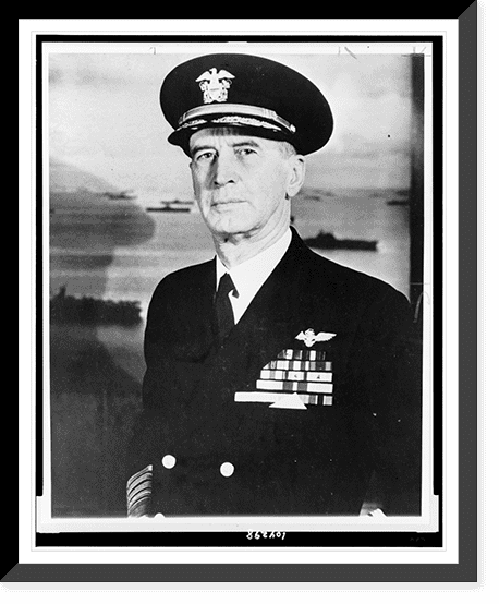 Historic Framed Print, [Admiral Ernest Joseph King in full naval uniform, half-length portrait ...
