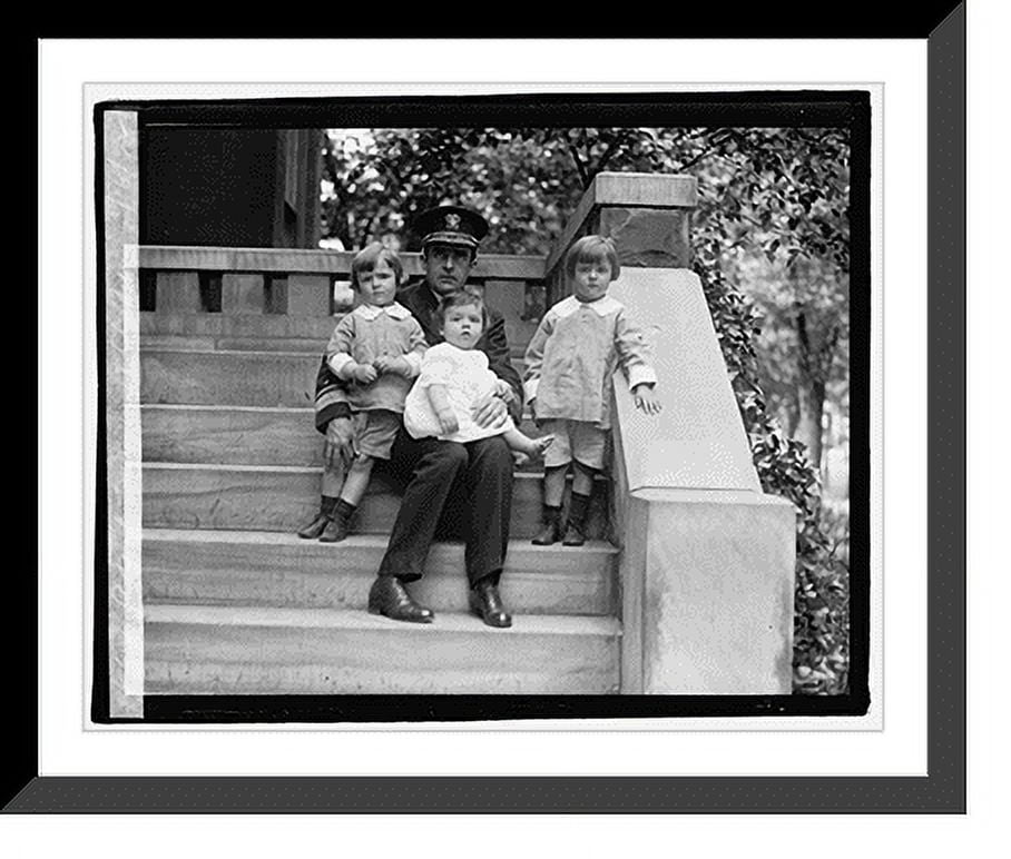 Historic Framed Print, Adml. Grayson & children, 5/16/22, 17-7/8" x 21 ...