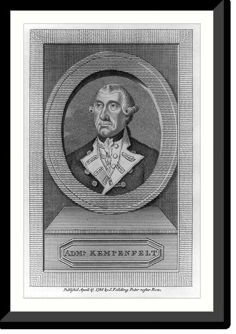 Historic Framed Print, Adml. Kempenfelt, 17-7/8" x 21-7/8" - Walmart.com