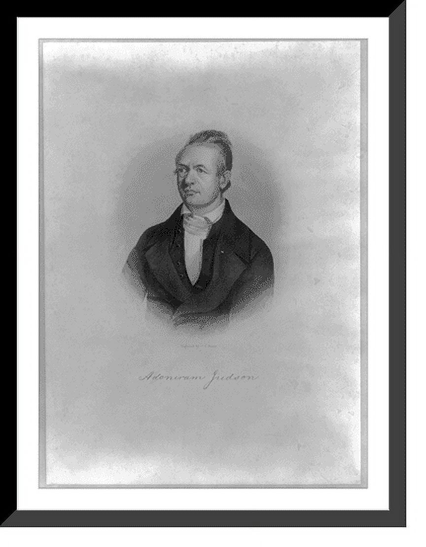 Historic Framed Print, [Adoniram Judson, 1788-1850, bust portrait], 17 ...