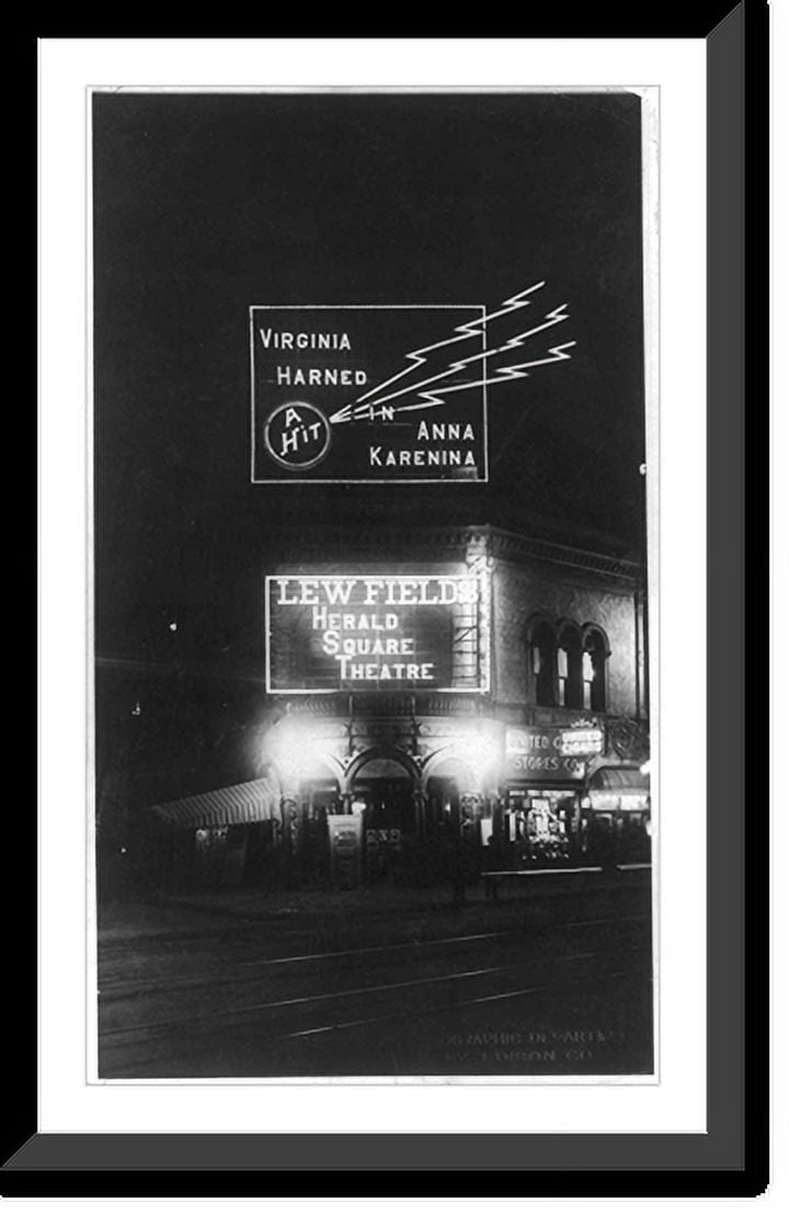 Historic Framed Print, Advertising a theatrical show - Lew Fields ...
