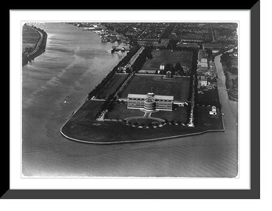 Historic Framed Print, Aerial view of the Army War College (center ...