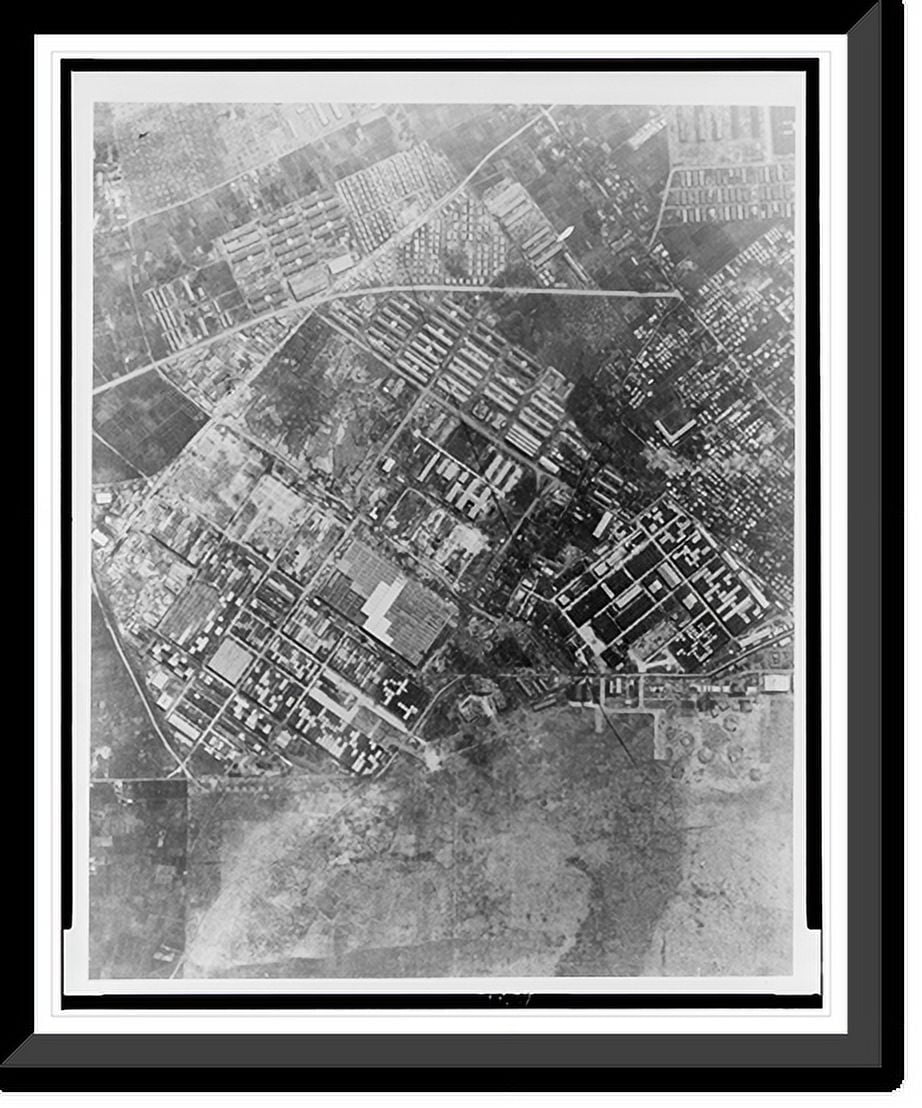 Historic Framed Print, [Aerial view of Tachikawa Aircraft Co., Japan ...