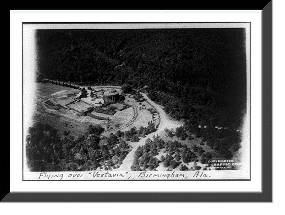 Historic Framed Print, [Aerial views of Birmingham, Alabama: Vestavia ...