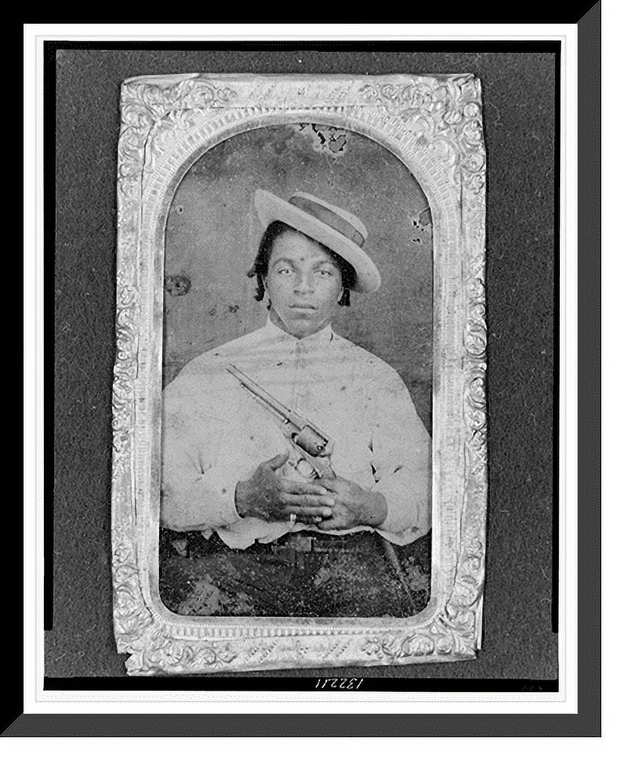 Historic Framed Print, [African American civilian, half-length portrait ...