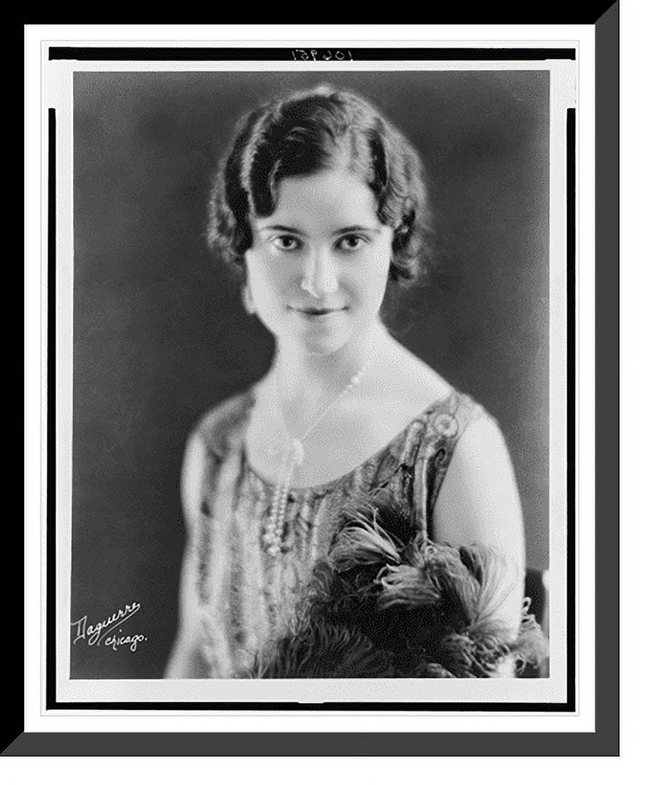 Historic Framed Print, [Aida Doninelli, head-and-shoulders portrait ...