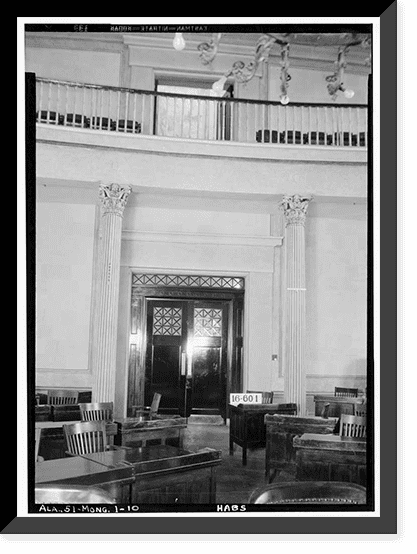 Historic Framed Print, Alabama State Capitol, Dexter Avenue, Montgomery ...