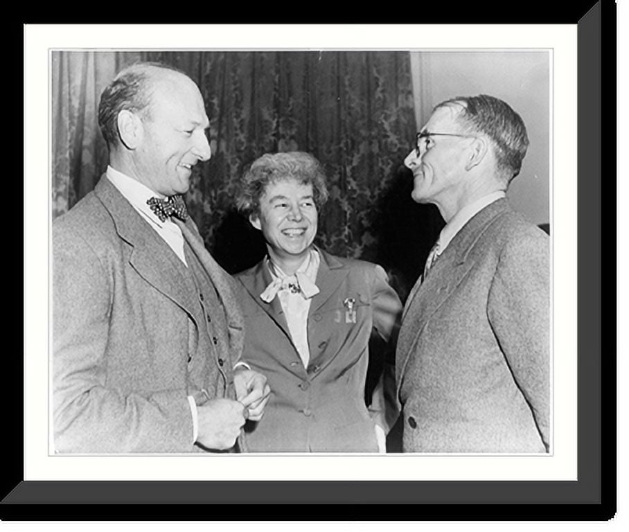 Historic Framed Print, [Alan Paton, half, left profile, with David ...