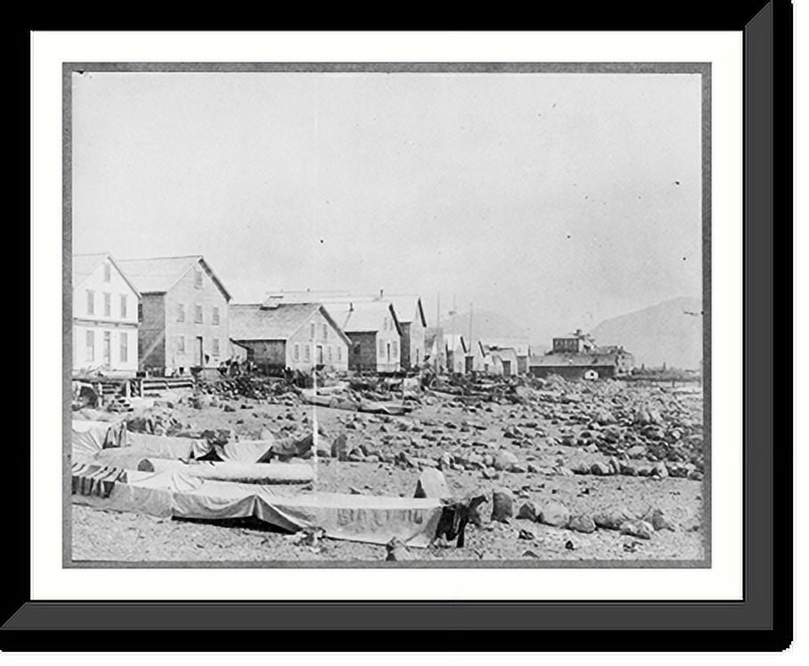 Historic Framed Print, Alaska - Sitka - Indian Ranch (view along rocky ...