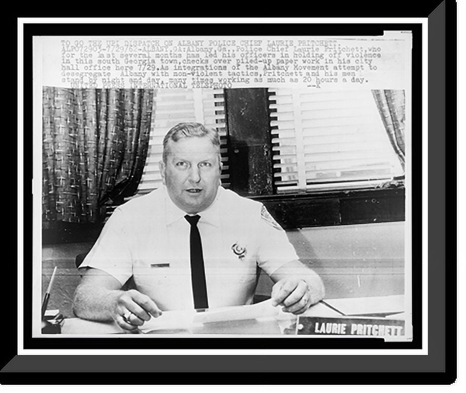Historic Framed Print, [Albany, Georgia police chief Laurie Pritchett ...