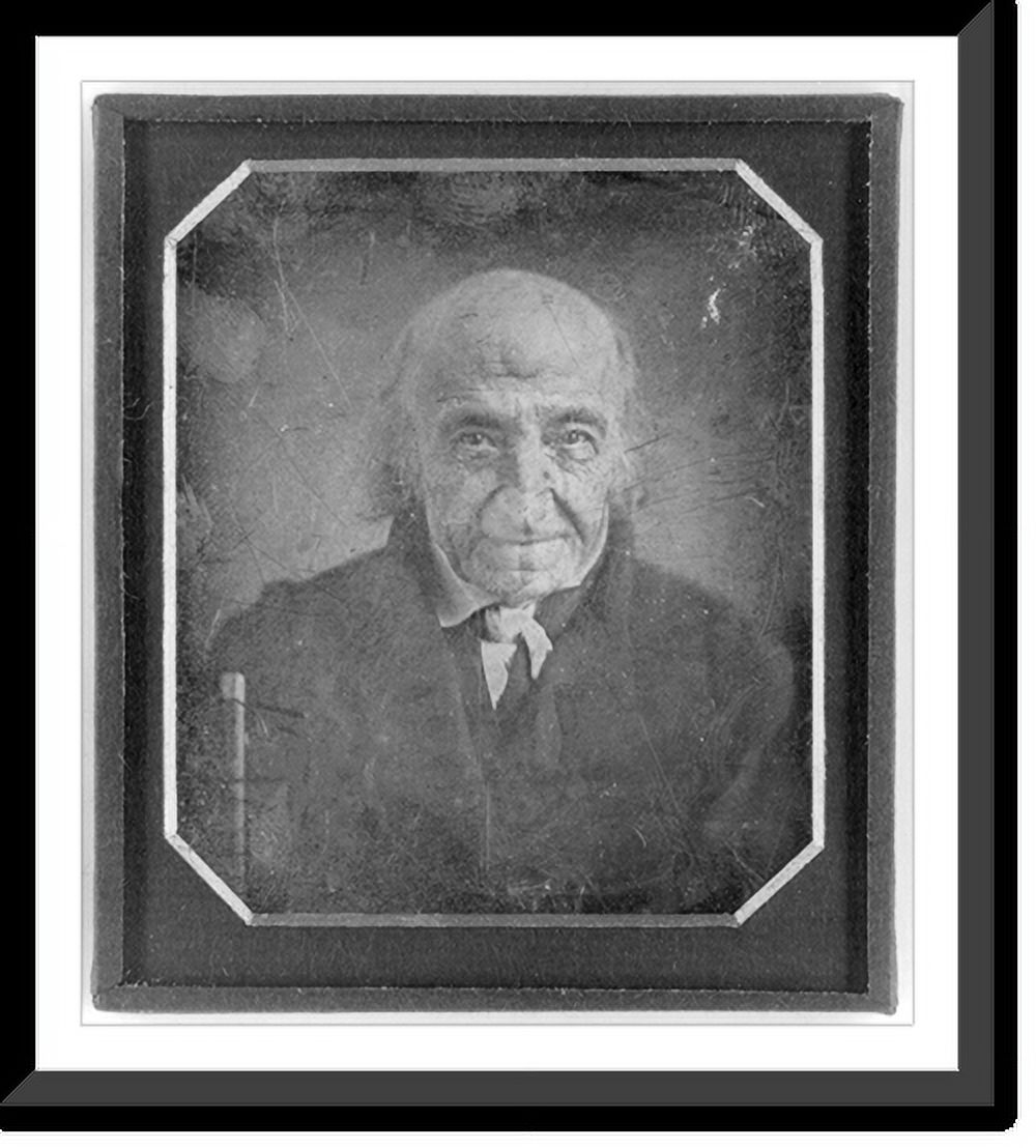 Historic Framed Print, [Albert Gallatin, head-and-shoulders portrait, facing front, with walking ...