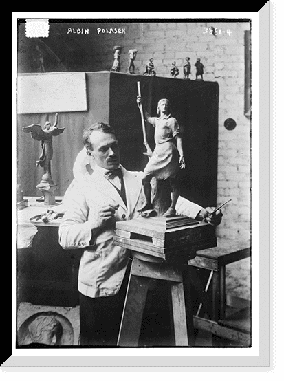 Historic Framed Print, Albin Polasek, 17-7/8" x 21-7/8" - Walmart.com