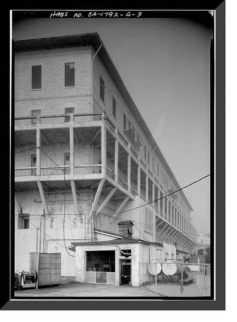 Historic Framed Print, Alcatraz, Building No. 64, Alcatraz Island, San ...