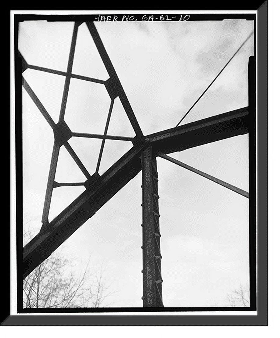 Historic Framed Print, Alcovy Road Bridge, Spanning Alcovy River ...