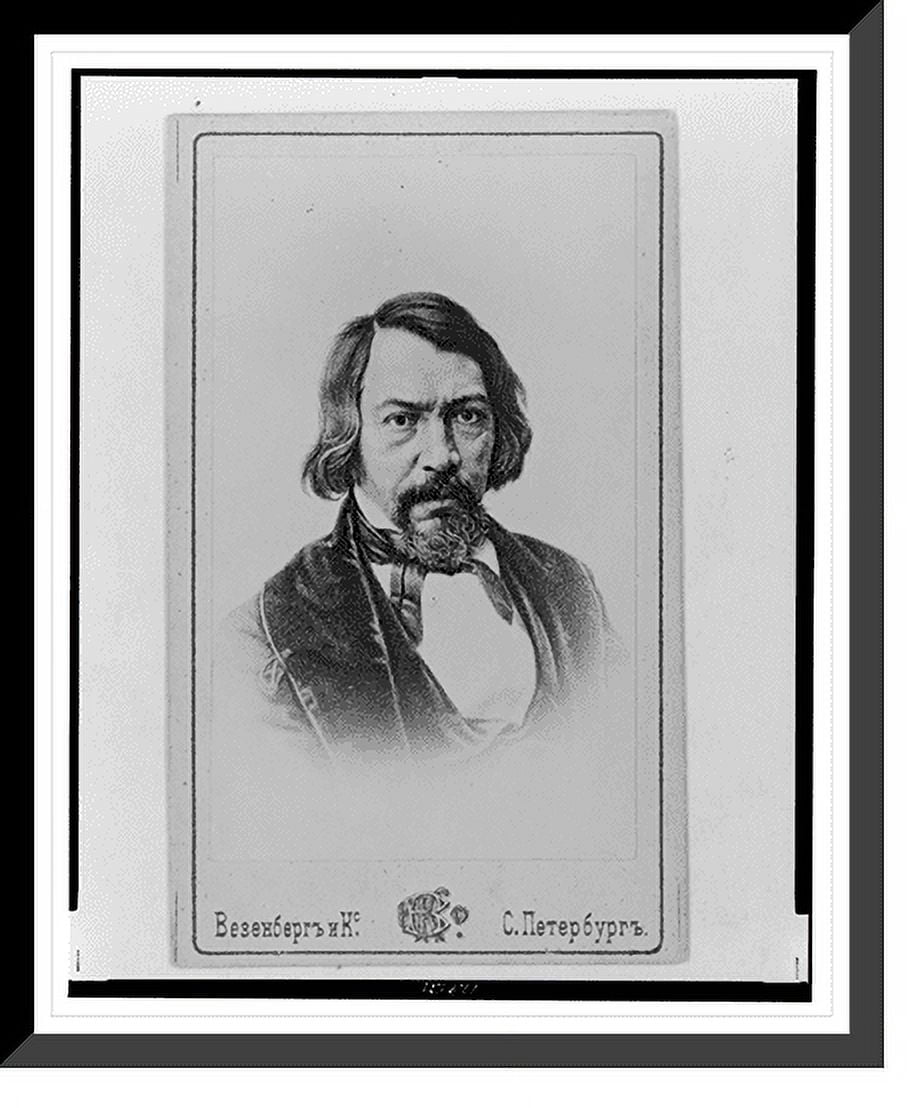 Historic Framed Print, [Aleksei Stepanovich Khomiakov, head-and ...
