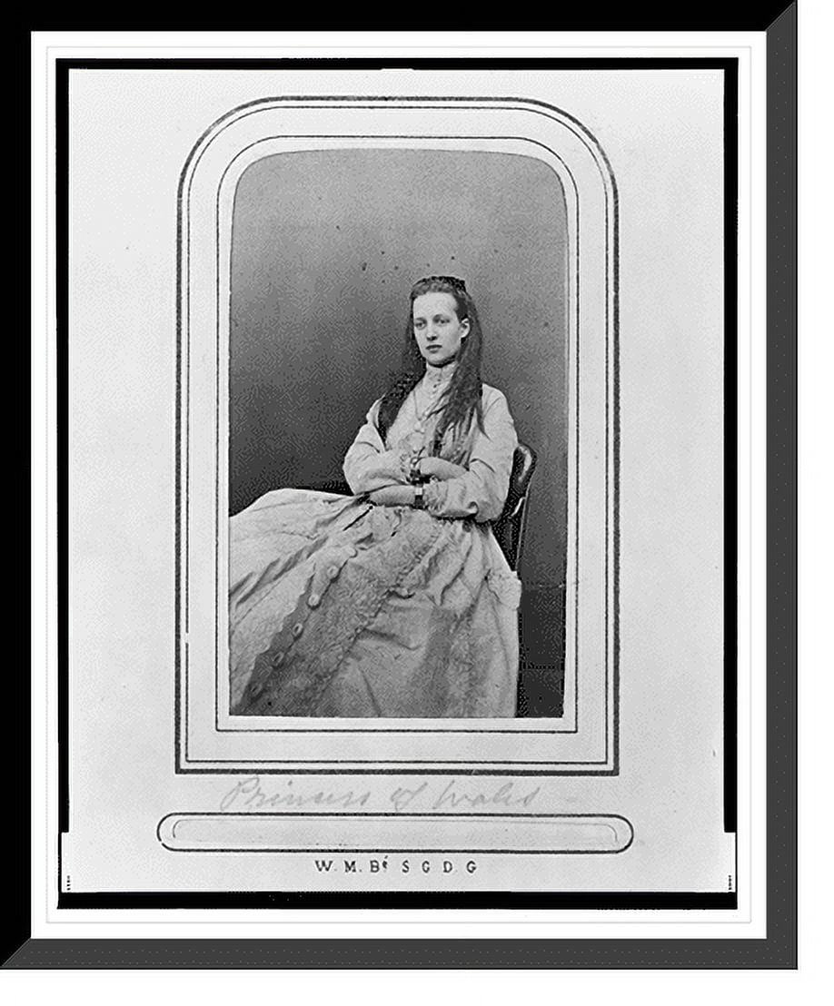Historic Framed Print, [Alexandra, Princess of Wales, full-length ...