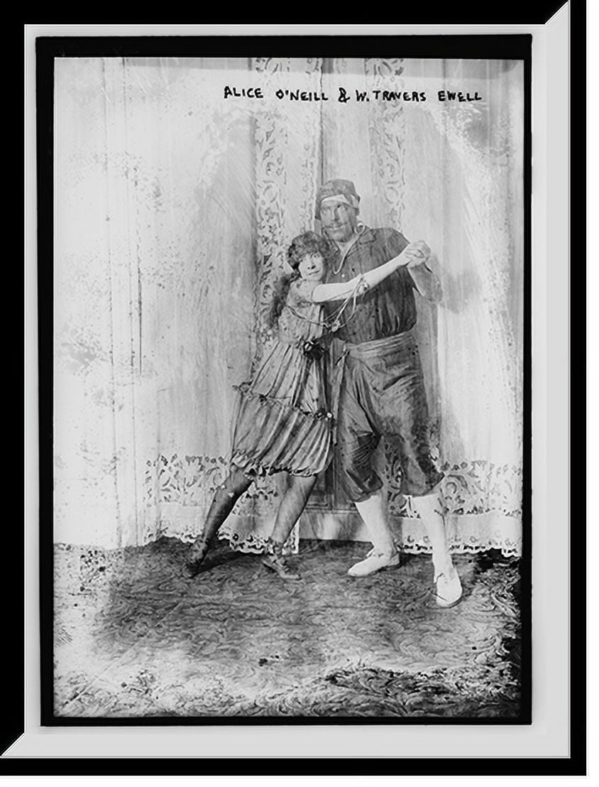 Historic Framed Print, Alice O'Neill and w/Travers Ewell, 17-7/8" x 21 ...
