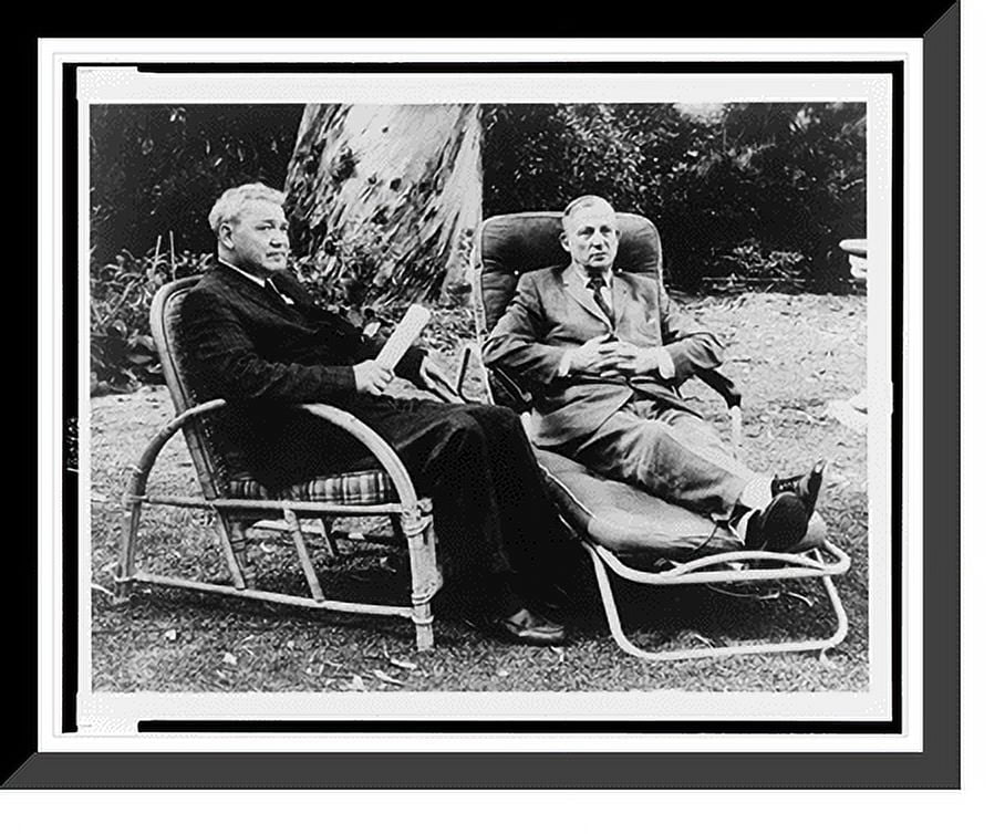 Historic Framed Print, [Allan Nevins (right) and Henry Steele Commager ...