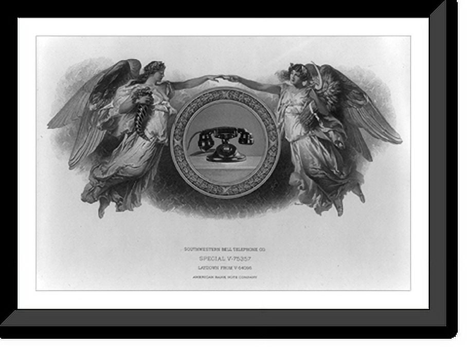 Historic Framed Print, [Allegorical illustration used in advertising ...
