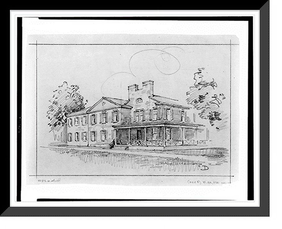 Historic Framed Print, [Alterations to school buildings (Chevy Chase ...