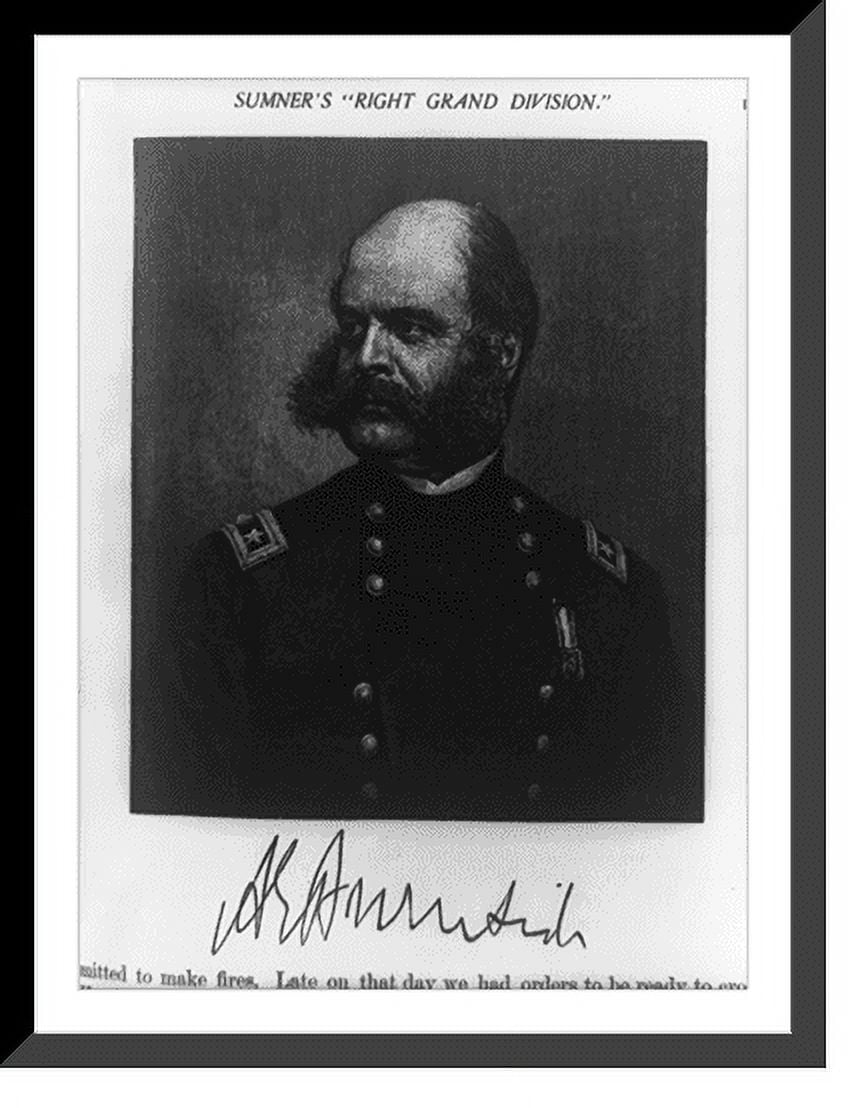 Historic Framed Print, [Ambrose Everett Burnside, half-length portrait ...