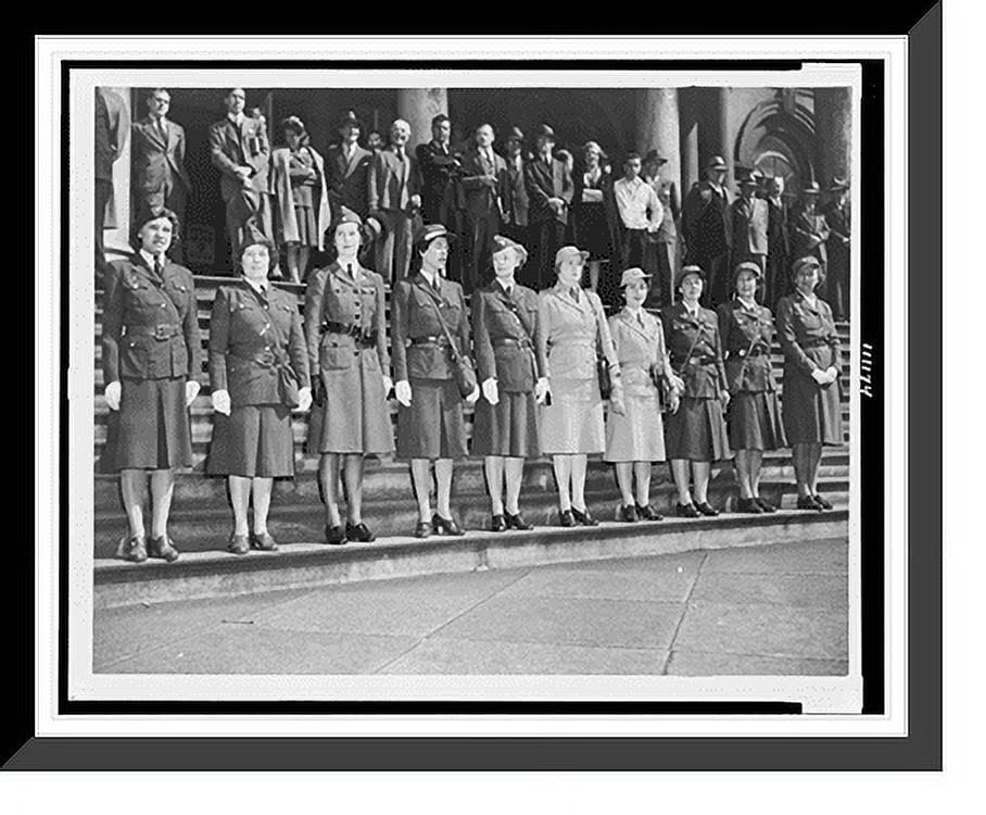 Historic Framed Print, [American Women's Voluntary Services members ...
