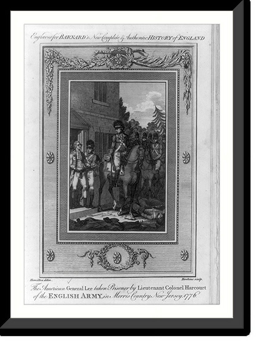 Historic Framed Print, The American general Lee taken prisoner by ...
