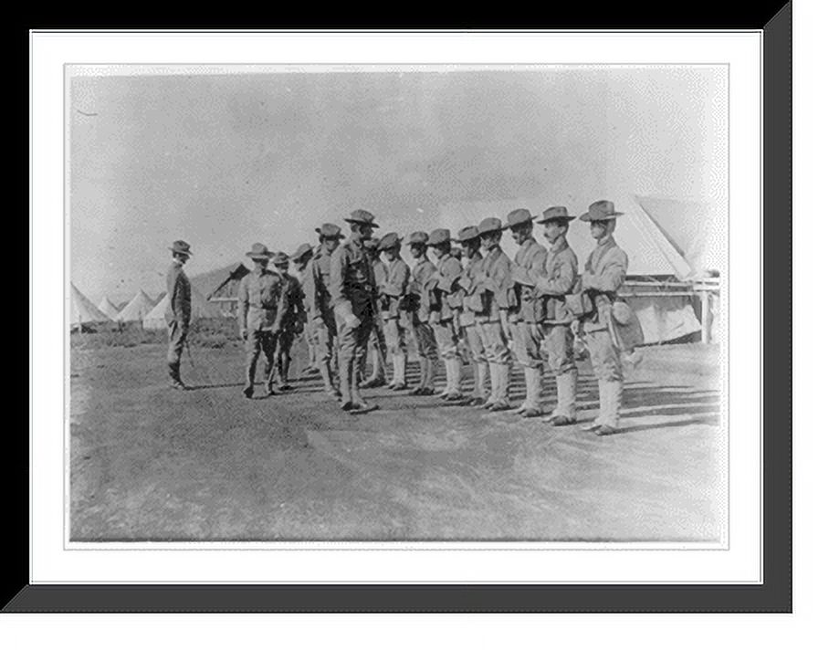 Historic Framed Print, [American military installations and activities ...