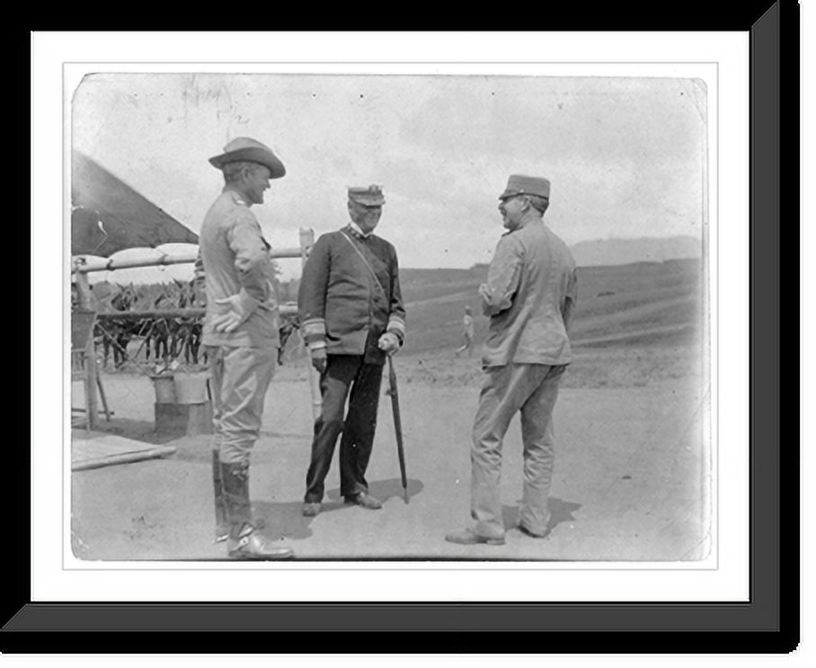 Historic Framed Print, American military installations and activities ...