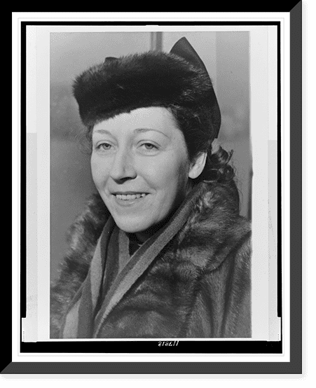 Historic Framed Print, [Amy Johnson, head-and-shoulders portrait ...