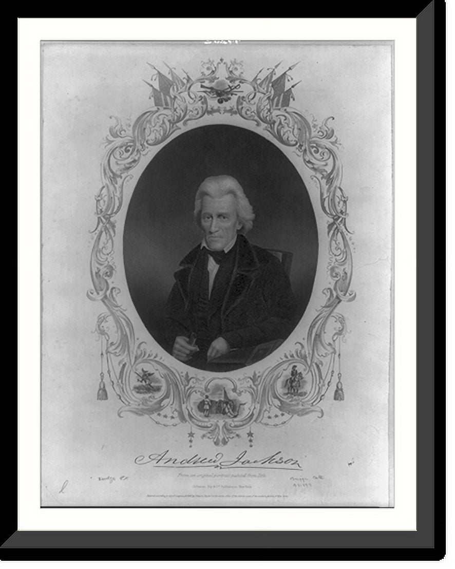 Historic Framed Print, [Andrew Jackson, Pres. U.S., half, seated ...