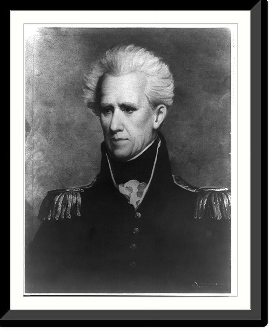Historic Framed Print, [Andrew Jackson, head and shoulders, facing left], 17-7/8" x 21-7/8 ...