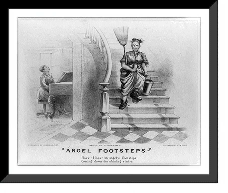 Historic Framed Print, Angel footsteps: Hark! I hear an angel's ...