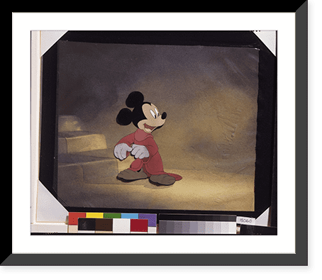 Historic Framed Print, [Animation cel showing Mickey Mouse dressed in a ...