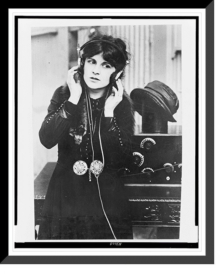 Historic Framed Print, [Anne Cornwall, half-length portrait, standing ...