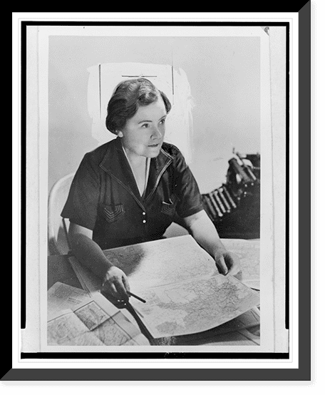 Historic Framed Print, [Anne O'Hare McCormick, half-length portrait ...