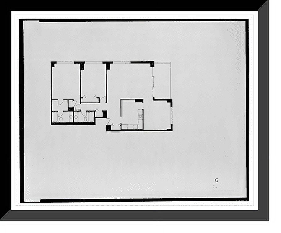 Historic Framed Print, [Apartment house (The Promenade") for Landow ...