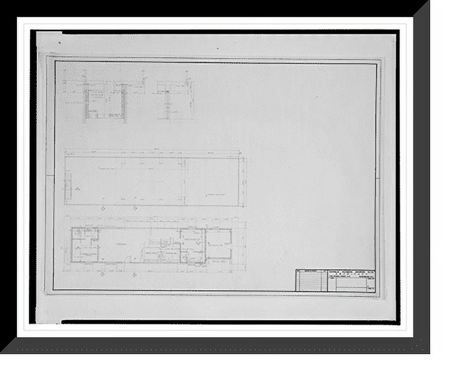 Historic Framed Print, [Apartment house (The Promenade") for Landow ...